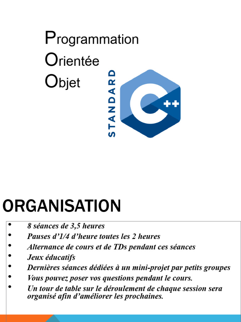 Cours C++ v3.18 - Teams | PDF | Classe (informatique) | Programmation