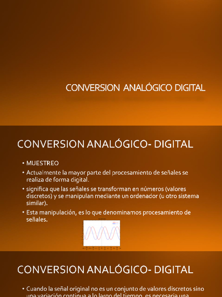 Conversion Analógico Digital | PDF