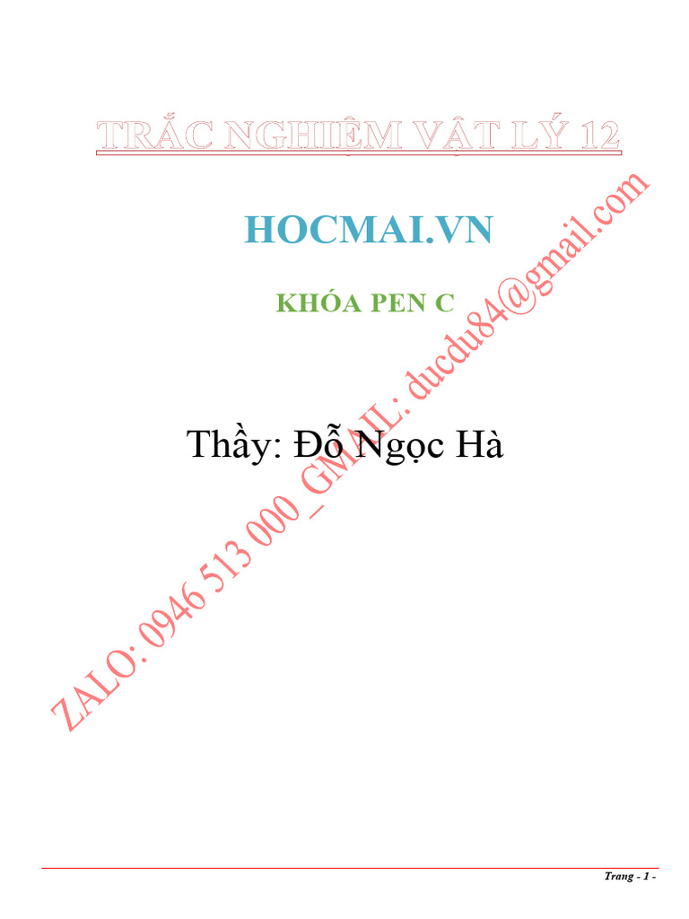 Do Ngoc Ha 12 Full | PDF