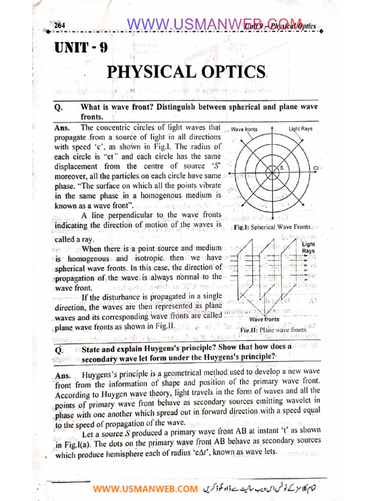 11th Physics Unit 9 BBISE Notes | PDF