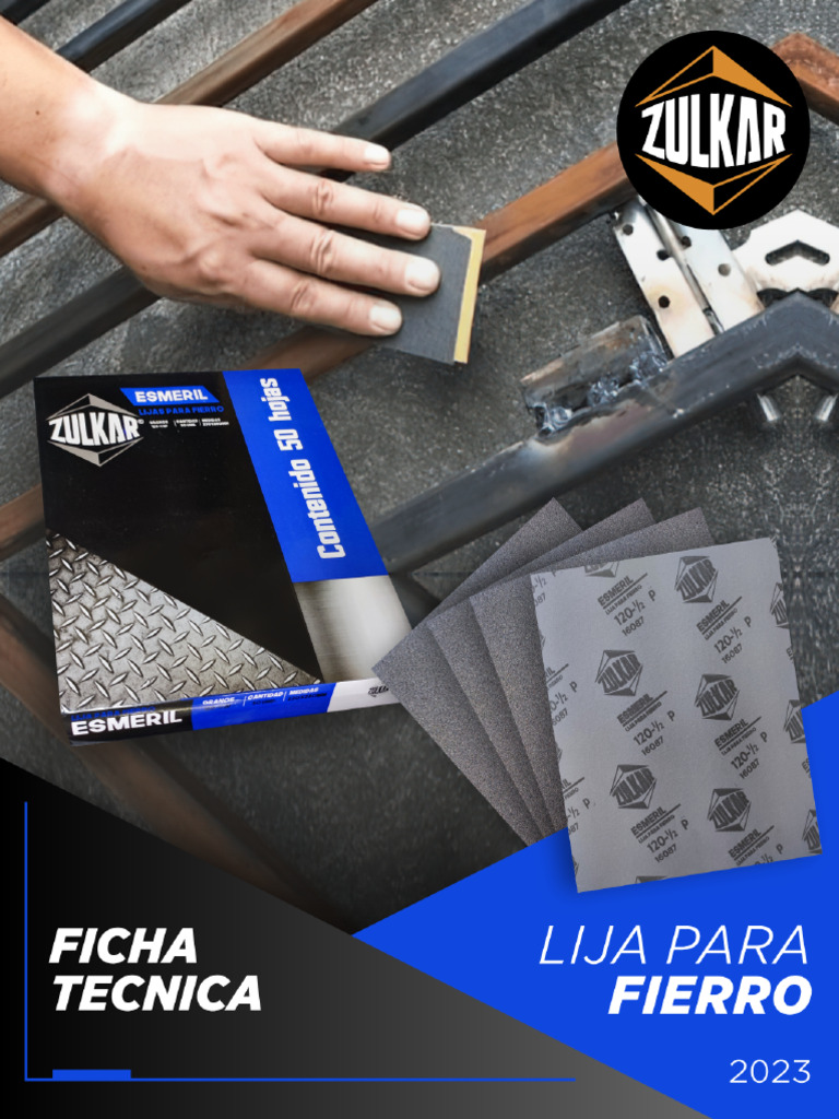 Ficha Tecnica de Lija Zulkar Fierro | PDF