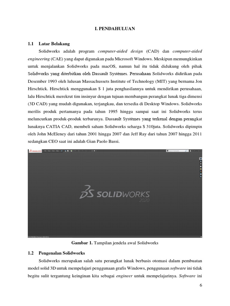 Aris Sandi-Modul Dasar Solidworks | PDF