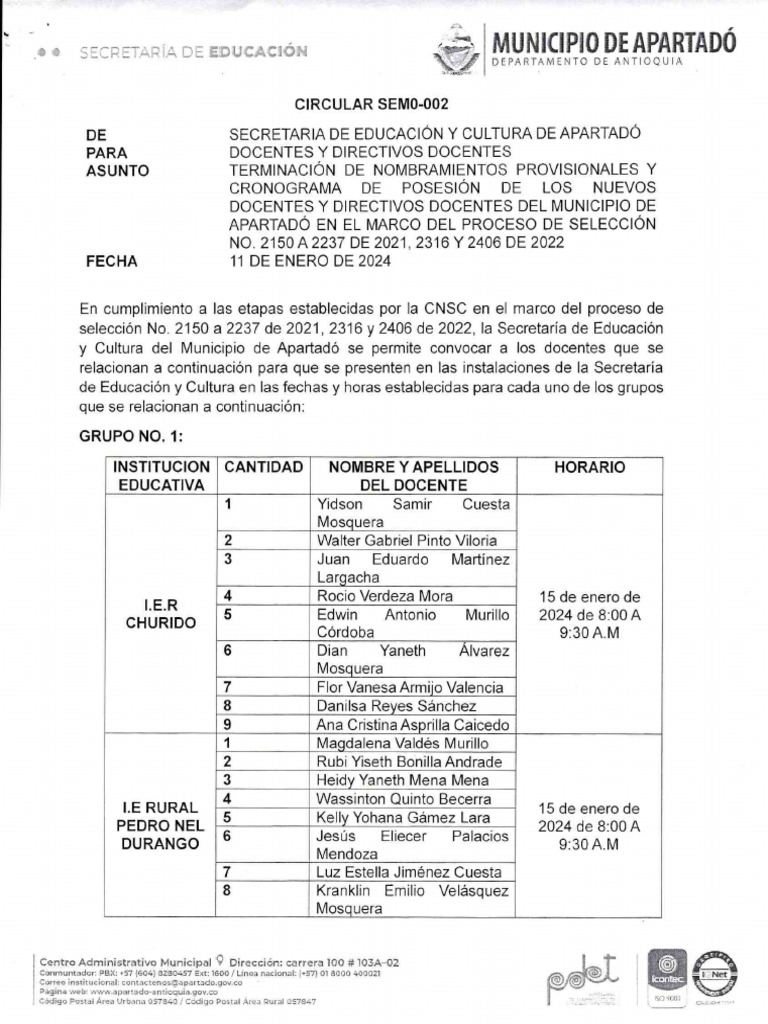 Circular 002 PDF | PDF