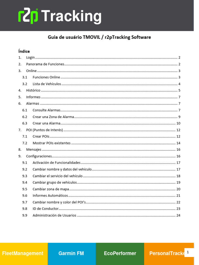 Guía de Usuario para TMOVIL Tracking | PDF | Usuario (informática ...