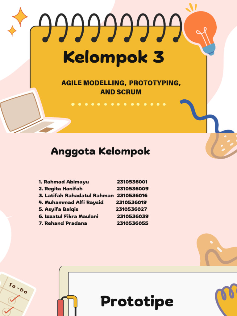 Kelompok 3 Aps Agile Modelling, Prototyping and Scrum | PDF | Komputer Kelompok 3 Aps Agile Modelling, Prototyping and Scrum | PDF | Komputer