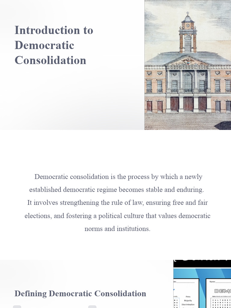 Understanding Democratic Consolidation | PDF | Democracy | Political ...