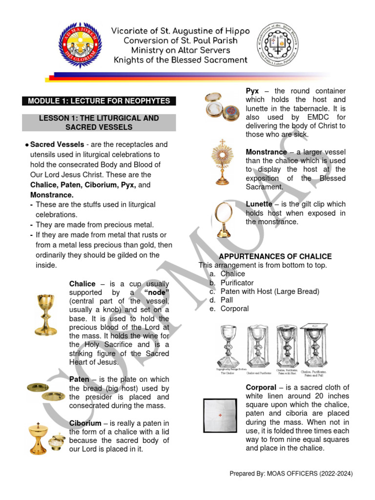 Module 1 For Neophytes | PDF | Sacraments | Religious Rituals