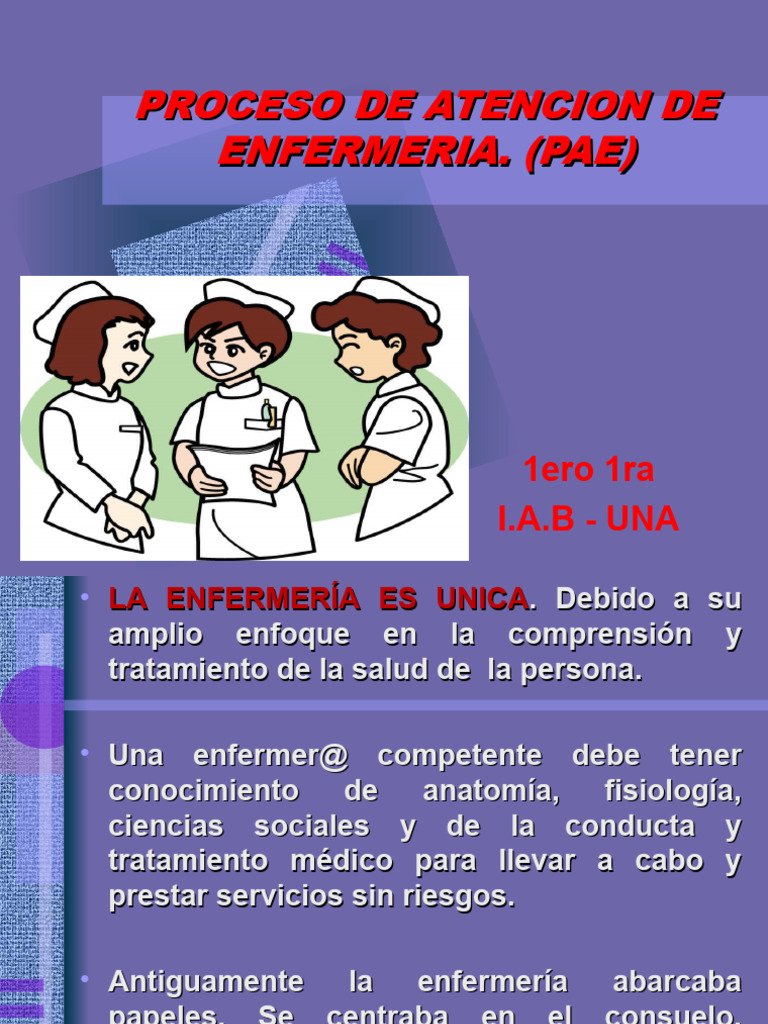 Proceso de Enfermería. | PDF | Diagnostico medico | Enfermería