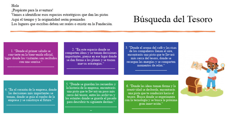 Pistas para Búsqueda del Tesoro | PDF | Hogar, jardinería y bricolaje ...