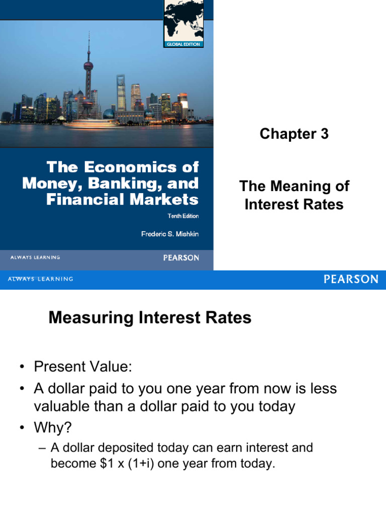 Chapter 03 - The Meaning of Interest Rates | PDF | Bonds (Finance ...