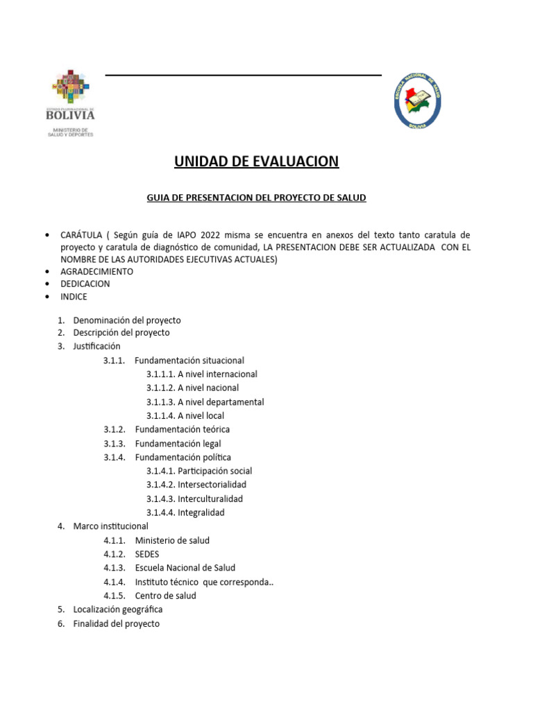 Guia Proyecto de Presentacion Del Proyecto 2024 Por Competencias | PDF