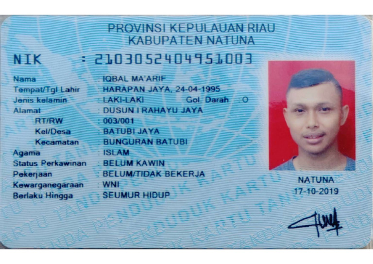 KTP Iqbal Ma'Arif | PDF