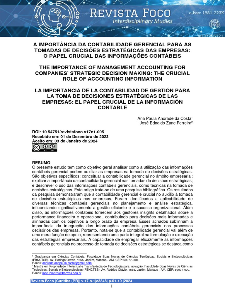 Foco+005 | PDF | Contabilidade | Despesa