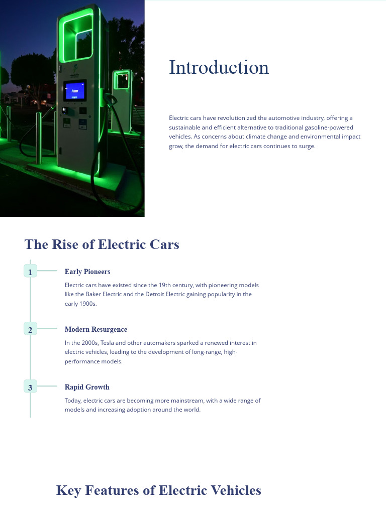 The Rise of Electric Cars | PDF | Electric Vehicle | Electric Car