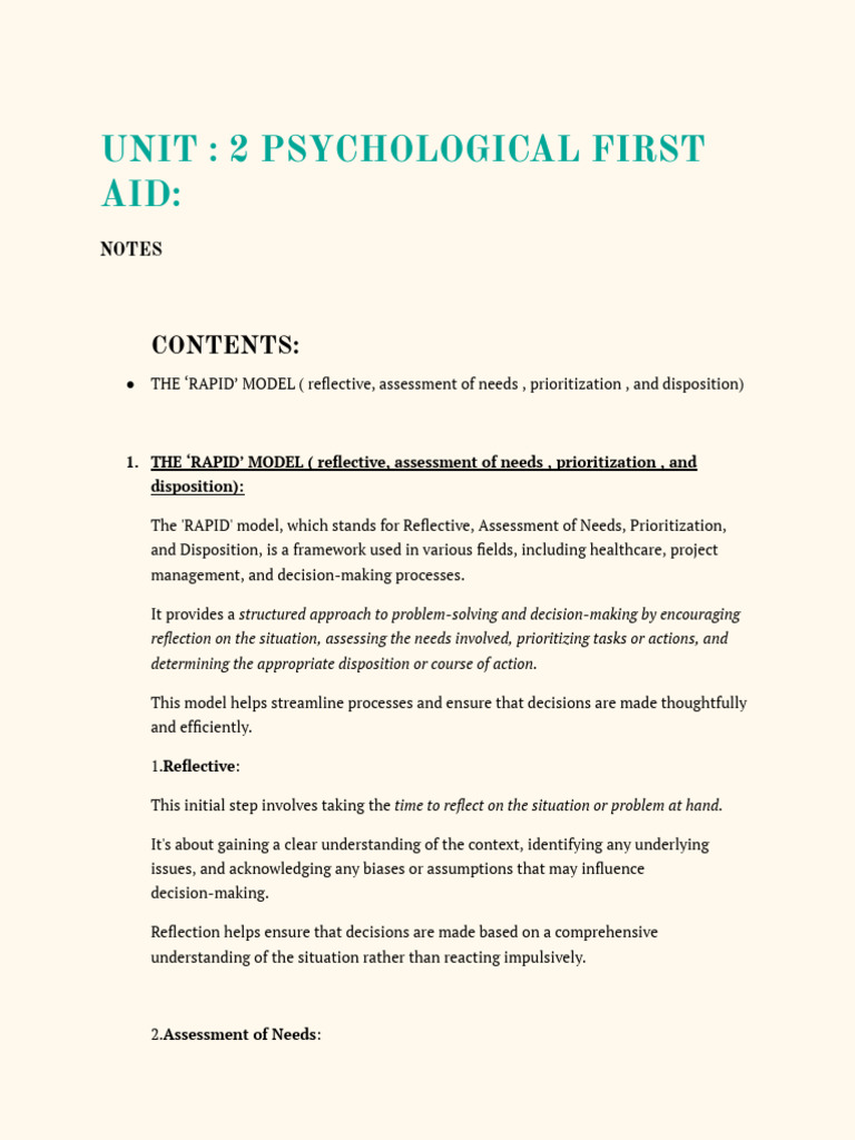 Unit - 2 Pfa | PDF | Decision Making | Cognitive Science