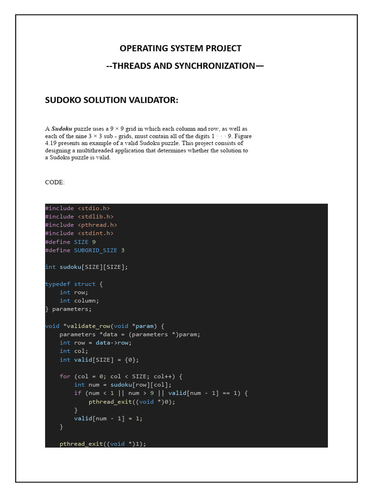 Operating System Project | PDF | Software Engineering | Computer Programming