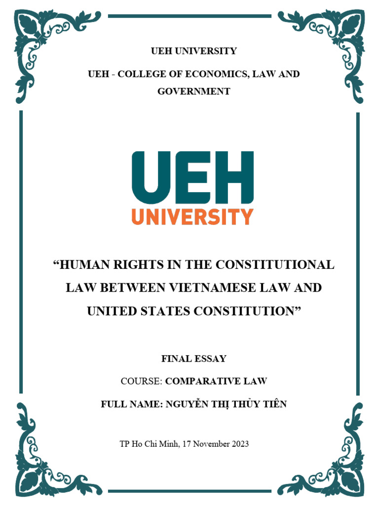 Comparative Law | PDF | Human Rights | United States Bill Of Rights