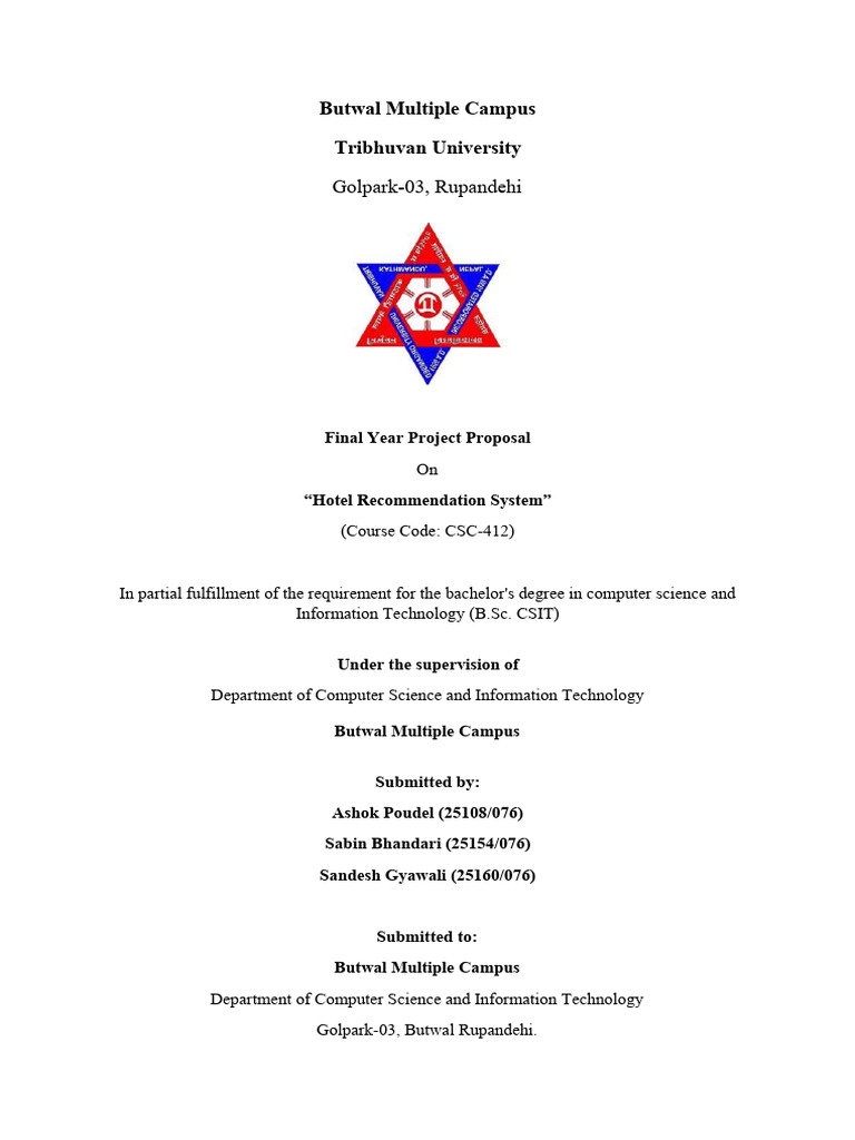 Hotel Recommendation System - 7th Sem Project | PDF | Usability | Systems Engineering