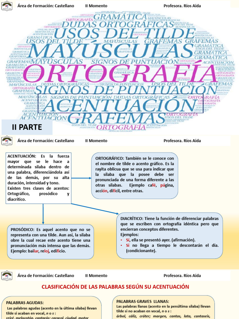 Guía de Acentuación y División Silábica | PDF | Lingüística | Fonología