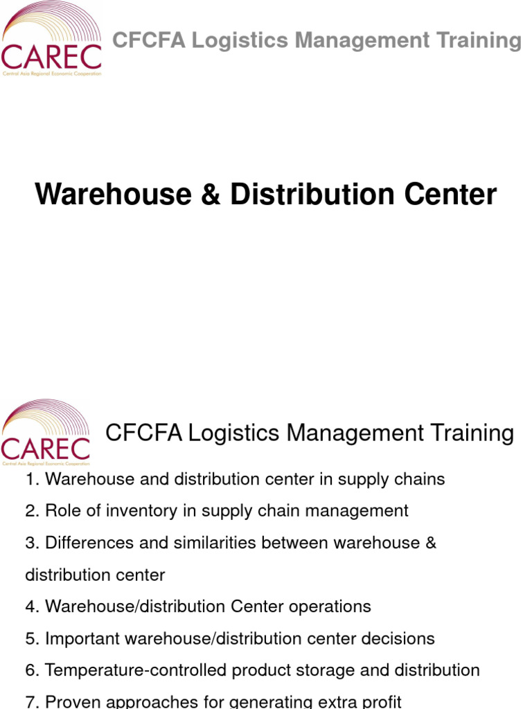 Warehouse and Distribution Center Insights | PDF | Warehouse | Logistics