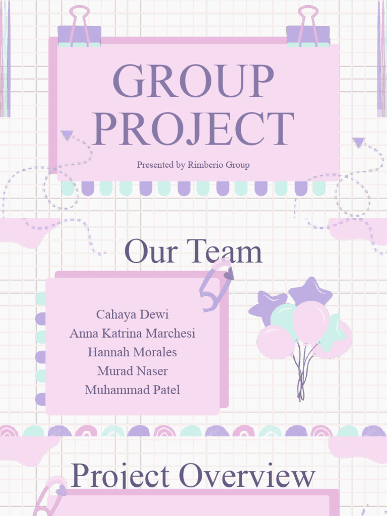 Pink Purple Cute Creative Group Project Presentation | PDF
