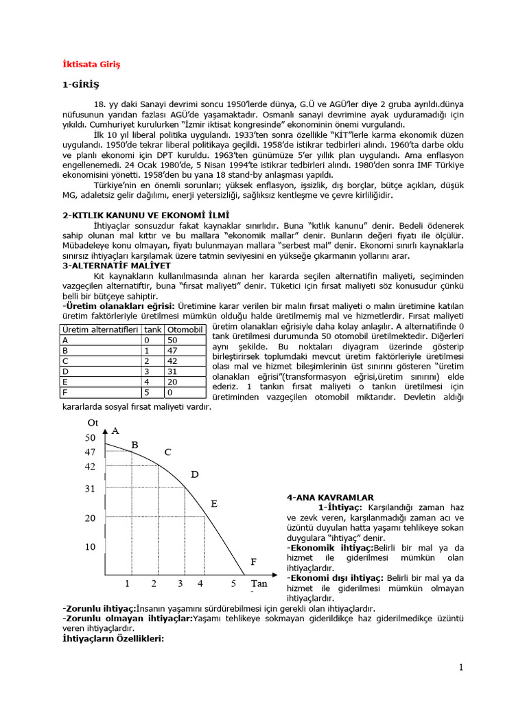 Iktisat Ozet | PDF