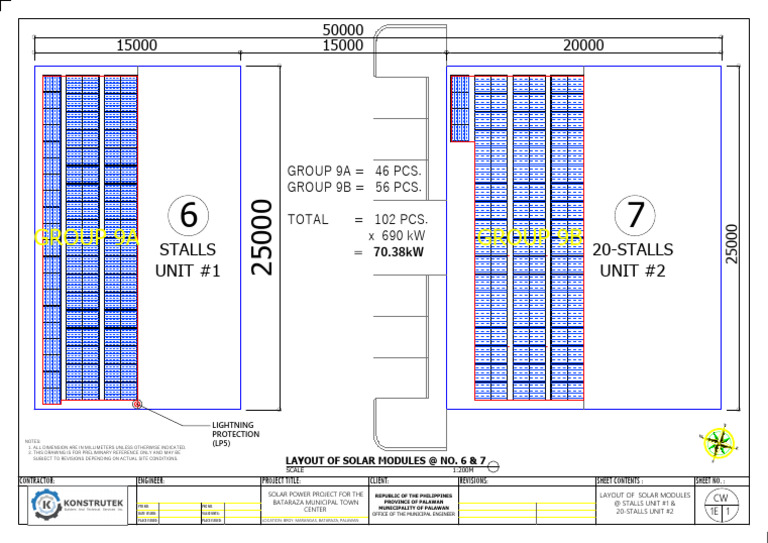 Layout - Stalls Unit 1 & 2 - 03 30 24 File | PDF | Solar Energy | Solar ...