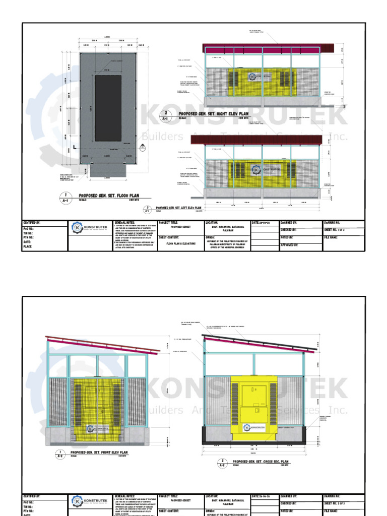Proposed Genset Watermark | PDF | Architectural Design | Architecture