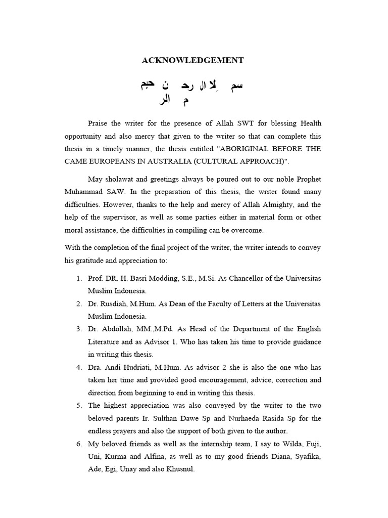 ACKNOWLEDGEMENT | PDF