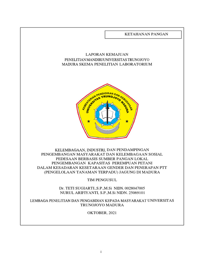 OK - Laporan Kemajuan Penelitian - Lengkap Dengan Log Book | PDF