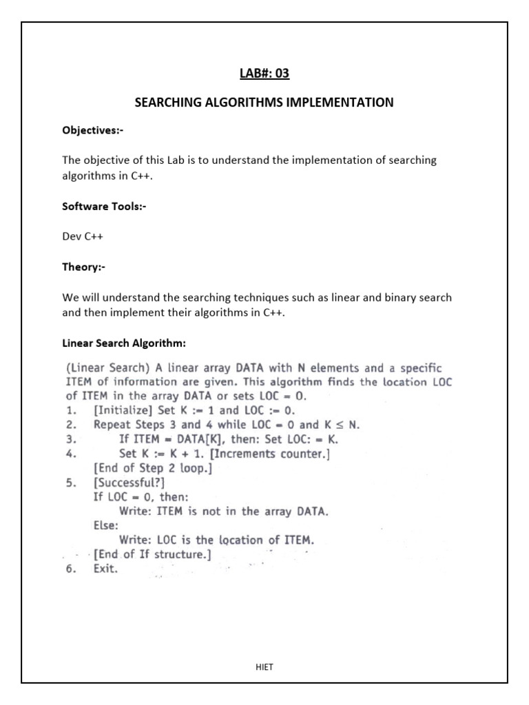 DSA Lab#03 | PDF | Teaching Methods & Materials | Computers