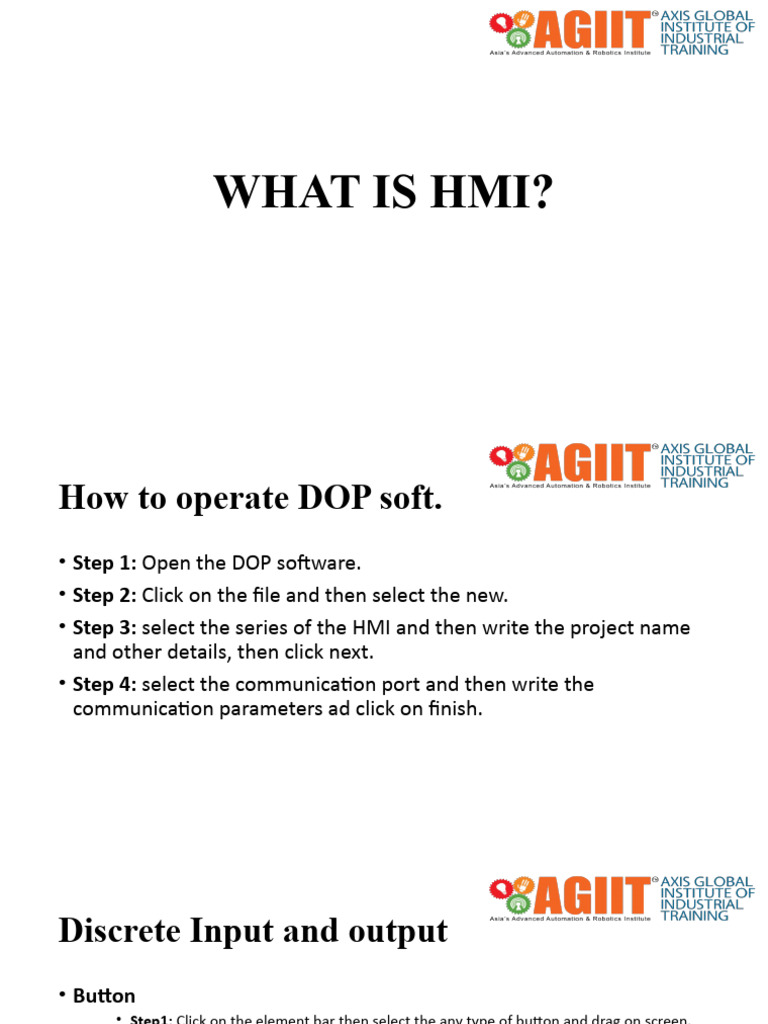 HMI Setup Guide for DOP Soft Users | PDF | Menu (Computing) | Computer Simulation