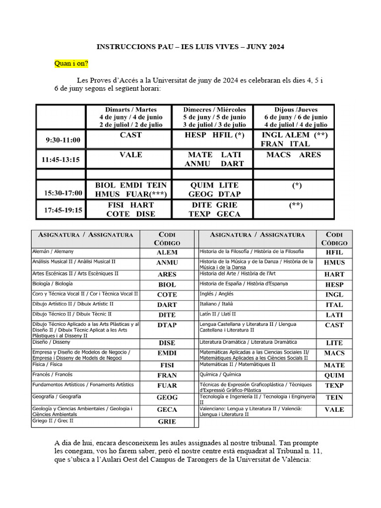 Instruccions Pau Juny 2024 | PDF