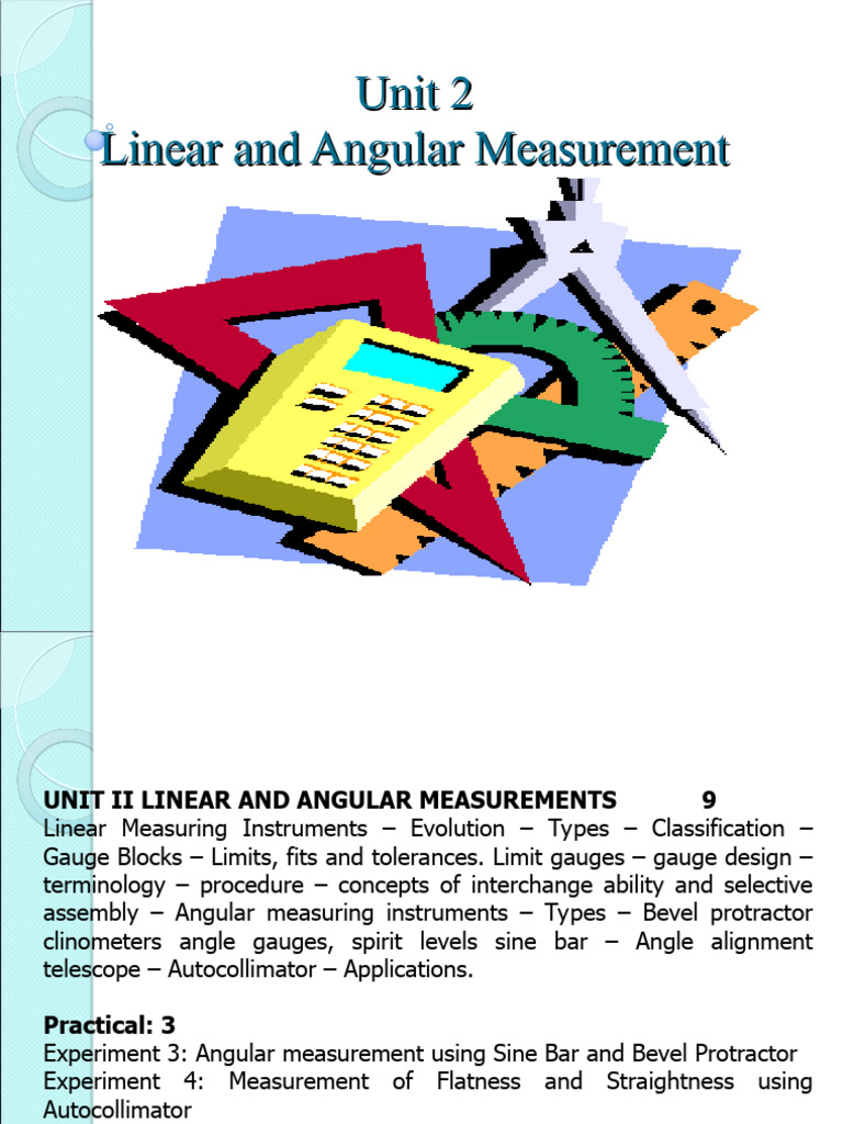 Angular Measurement Techniques Explained | PDF | Engineering Tolerance ...