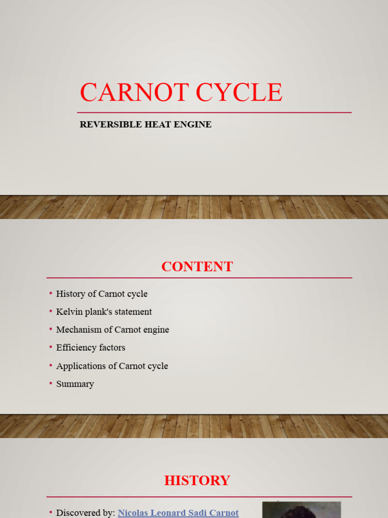 Presentation Carnot Engine GRP .3 | PDF