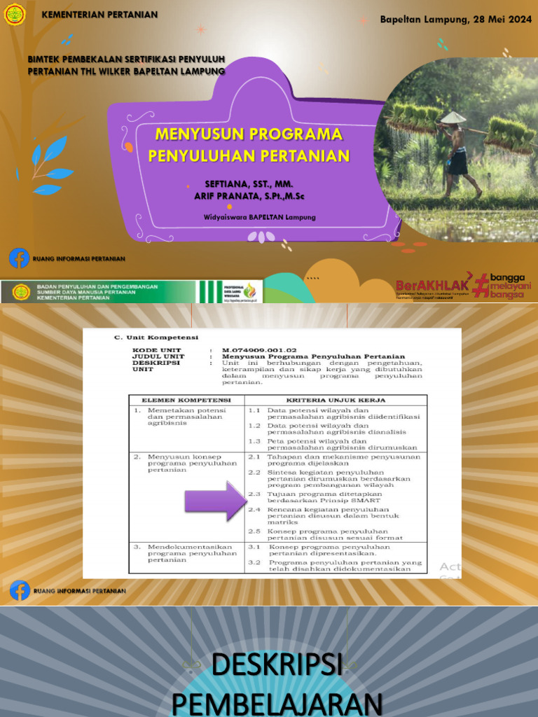 Programa Penyuluhan Bimtek Bahan Tayang | PDF