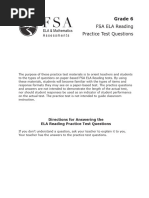 FSA ELA Reading Practice Test Answer Key: Grade 8 | PDF | Compact ...