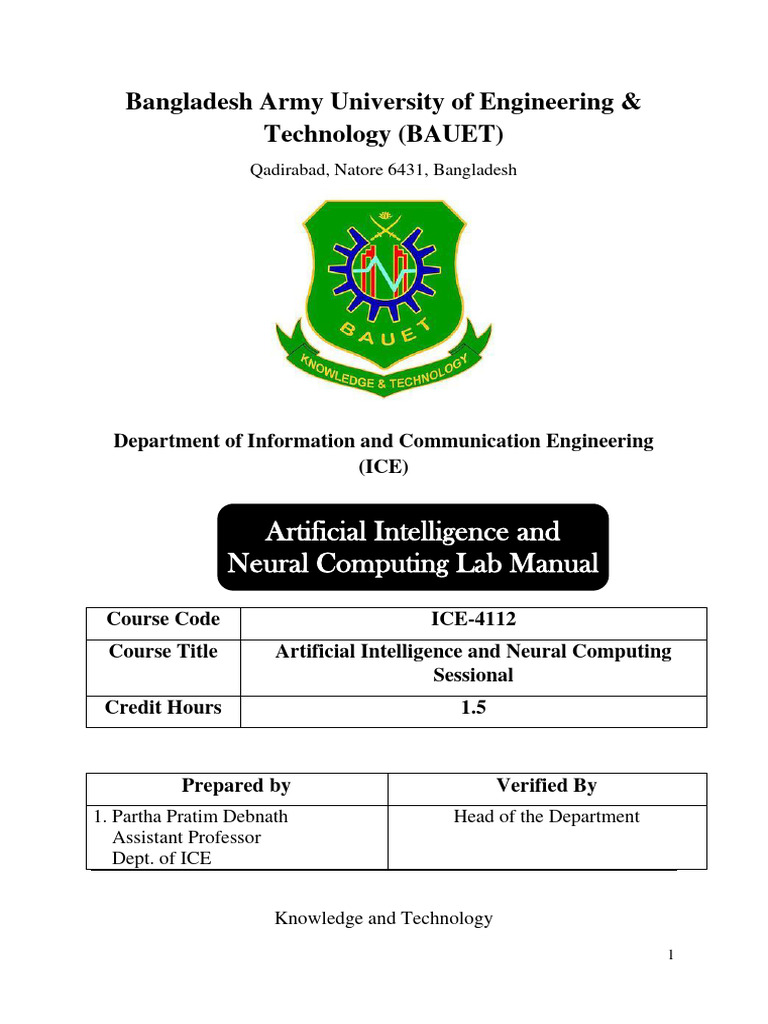Ai Lab Manual New Pdf Artificial Neural Network Python Programming Language