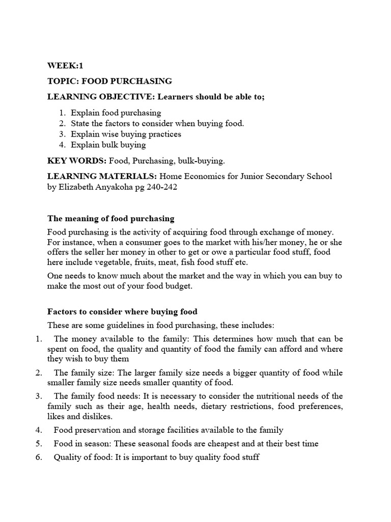 Second Term Note Year 8 | PDF | Food Preservation | Food Storage