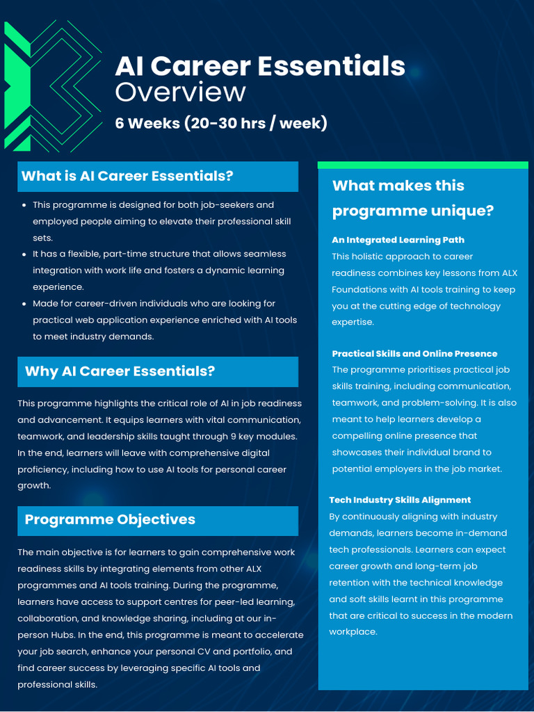 AICE (AI Career Essentials) Course Overview | Download Free PDF ... AICE (AI Career Essentials) Course Overview | Download Free PDF ...