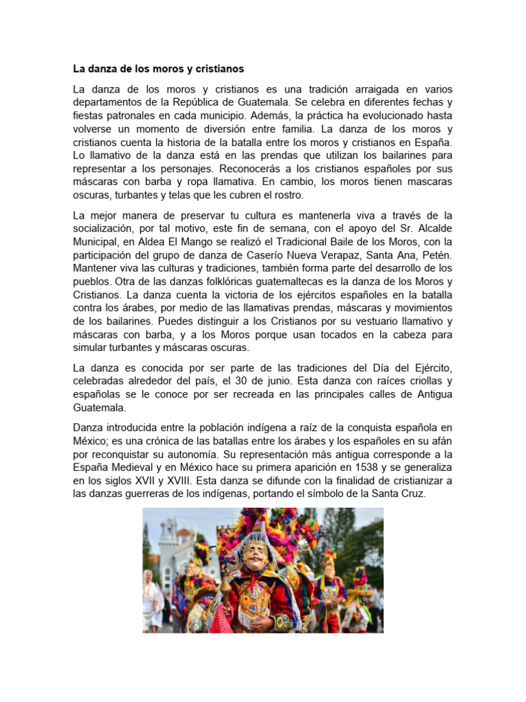 La Danza de Los Moros y Cristianos | PDF