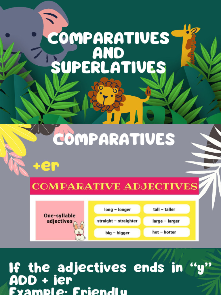 Comparatives and Superlatives Guide | PDF | Adjective | Linguistic Typology