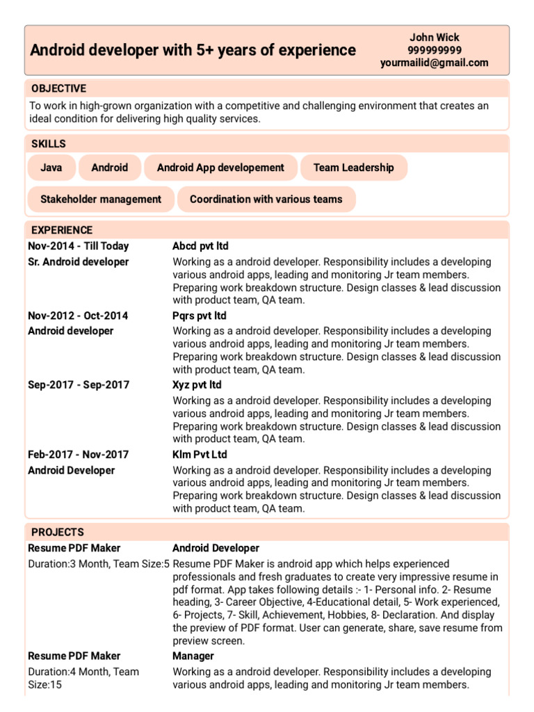 Android Developer | PDF | Android (Operating System) | Information Appliances