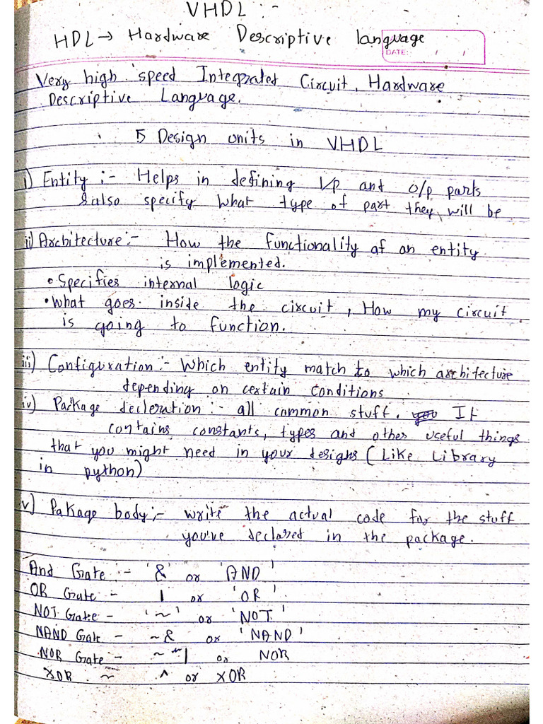 VHDL and Microprocessor | PDF