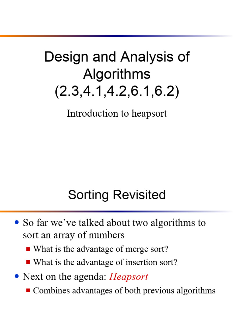 Heap Sort | Download Free PDF | Theoretical Computer Science | Computer Programming
