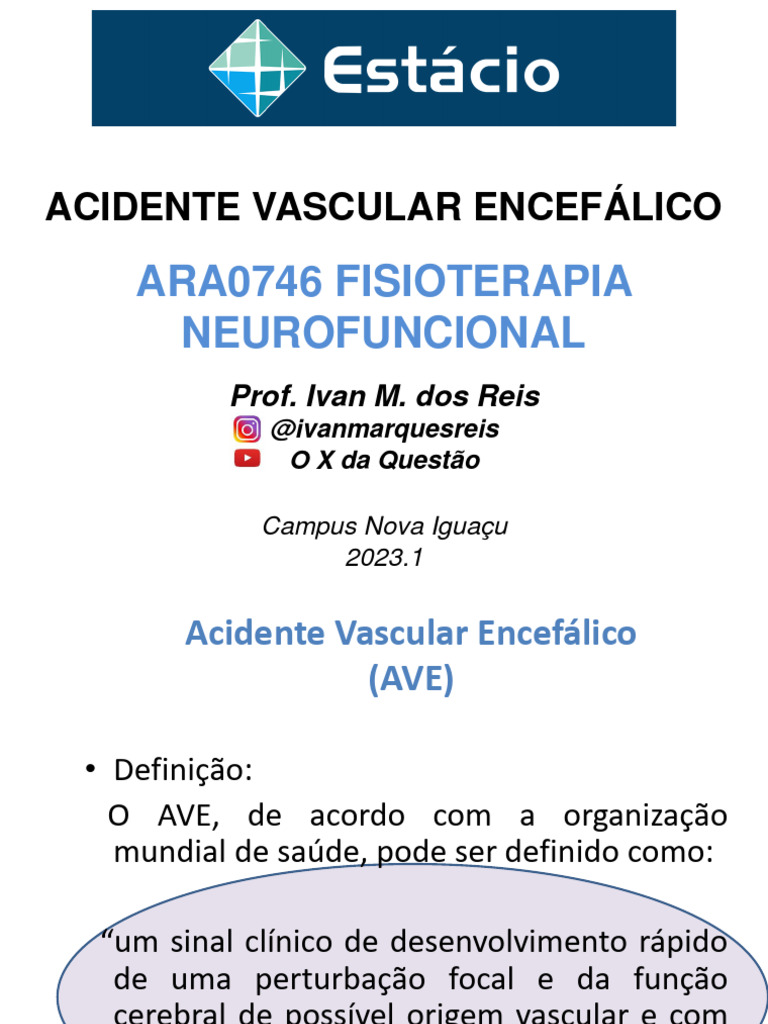 Acidente Vascular Encef Lico | PDF | AVC | Remédio