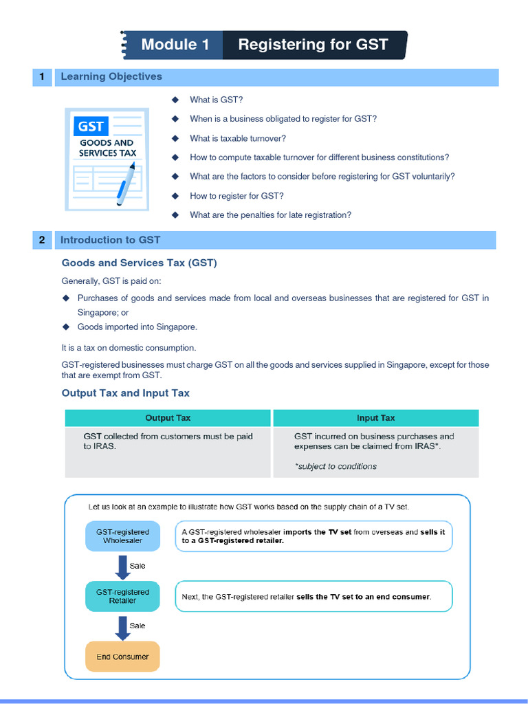 GST Module 1 | Download Free PDF | Sole Proprietorship | Taxes