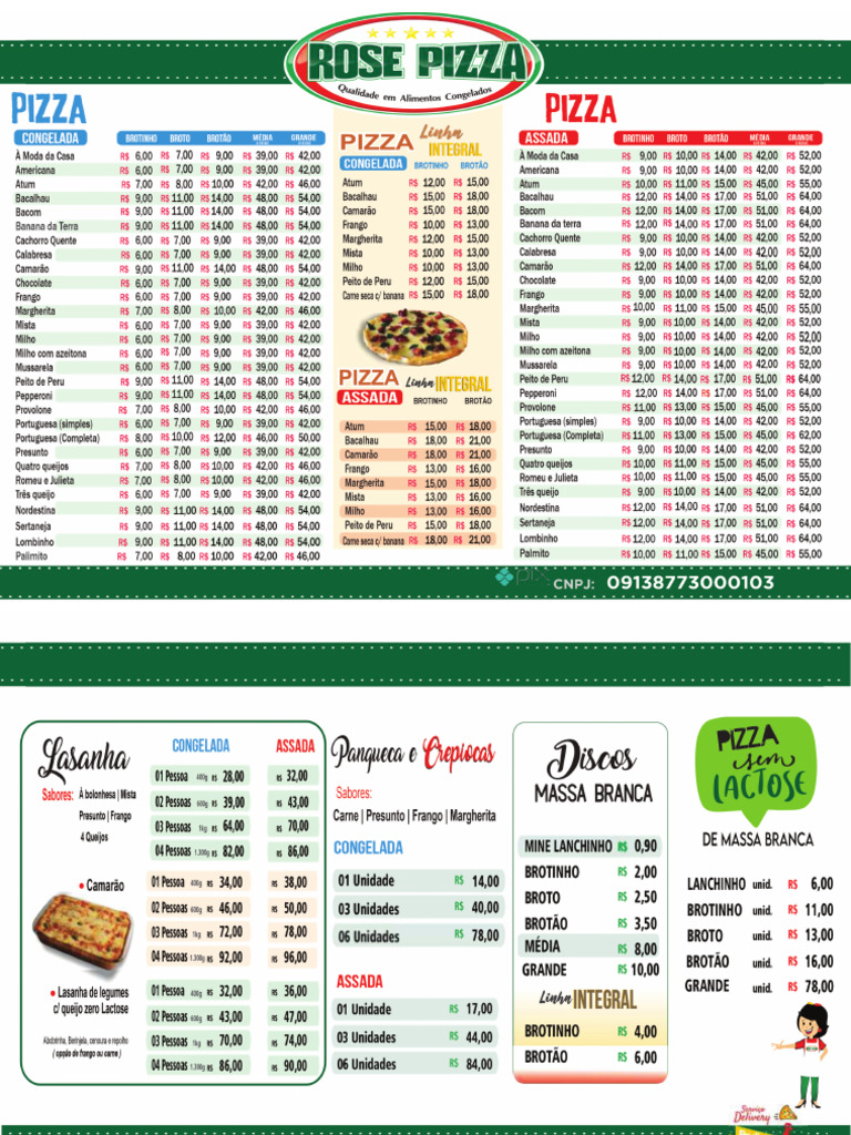 Rose Pizza Atualizado Abril 2024 | PDF