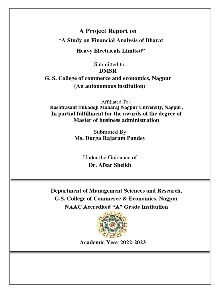 MBA Financial Analysis Report | PDF | Debt | Revenue