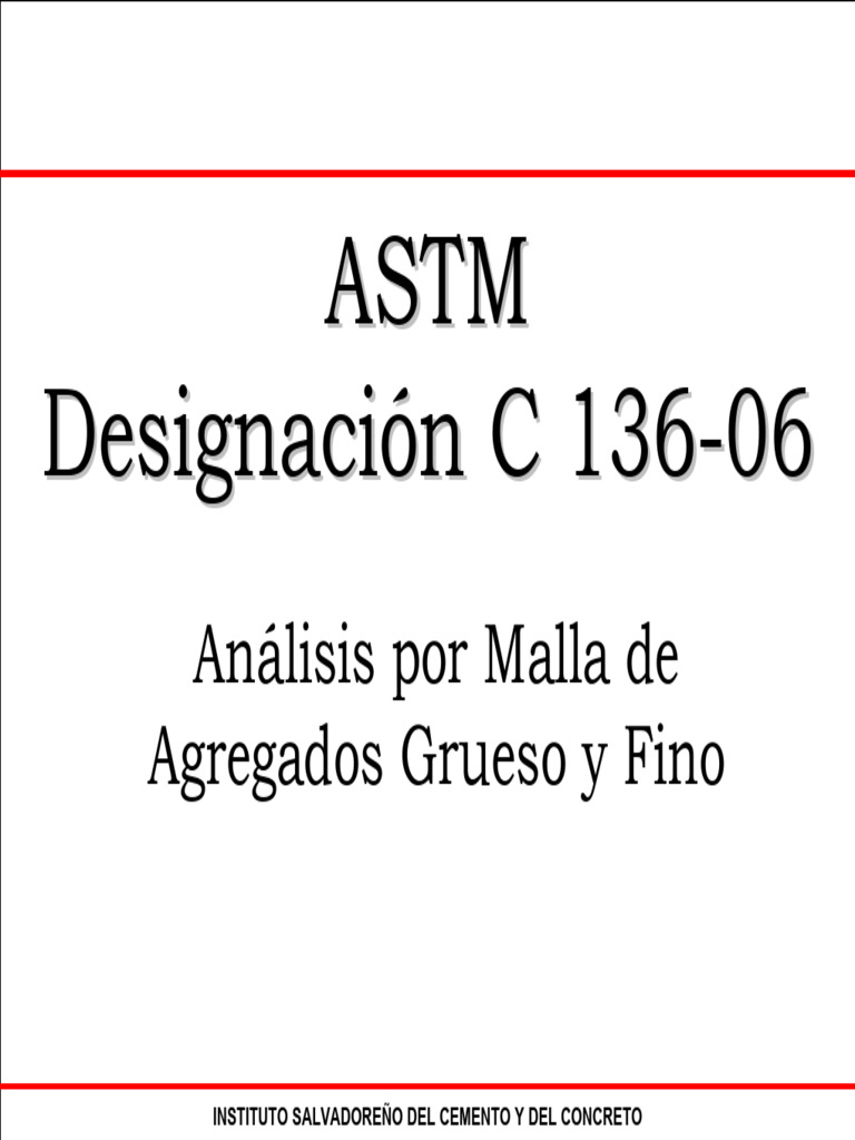4 - Astm C136-06 | PDF | Hormigón | Cemento